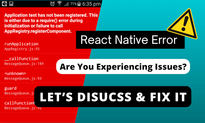 Fix Your React Native Bugs Buiid Error And Crashes By Hareshkumardev Fiverr 