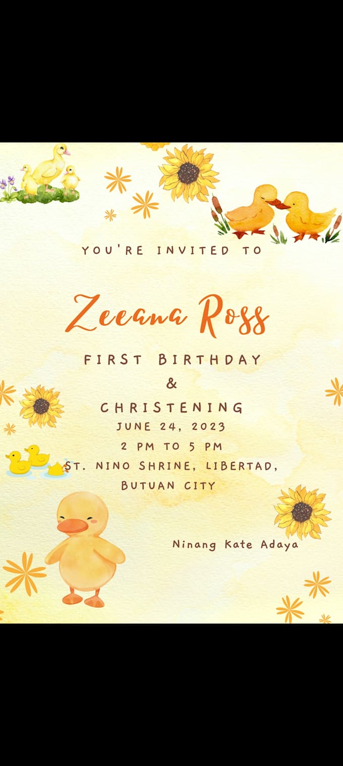 Do birthday and other invitation designs for you by Rosspiedraroja | Fiverr