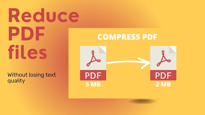 Reduce and compressed size of pdf files