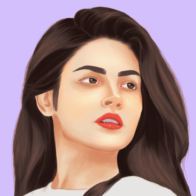 Draw portrait illustration in semi realistic style from your photo by ...