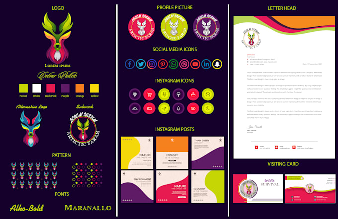 Design a logo and a complete branding kit by Lzjuniorcampus | Fiverr