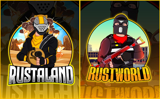 Design rust server logo for discord fivem and roleplay by Aiman_designn ...