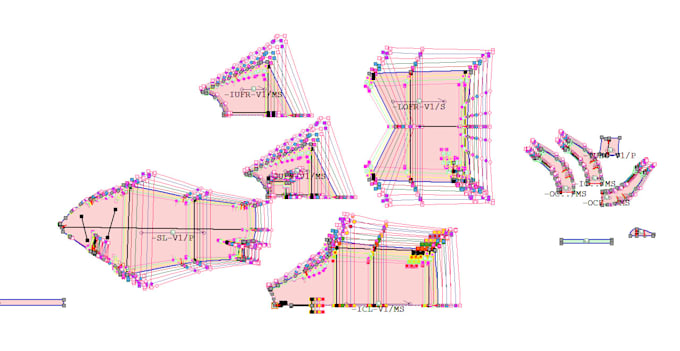 Grading sewing pattern in dxf, mdl, gerber zip by Hash_msilva | Fiverr
