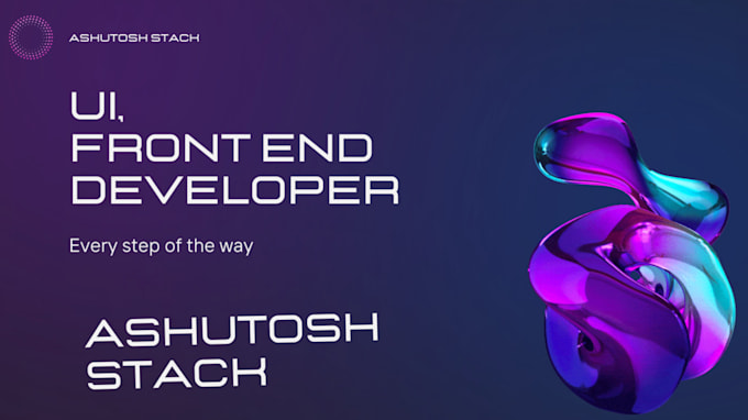 Be Your Front End Developer With React Javascript Css More By Ashutoshstack Fiverr