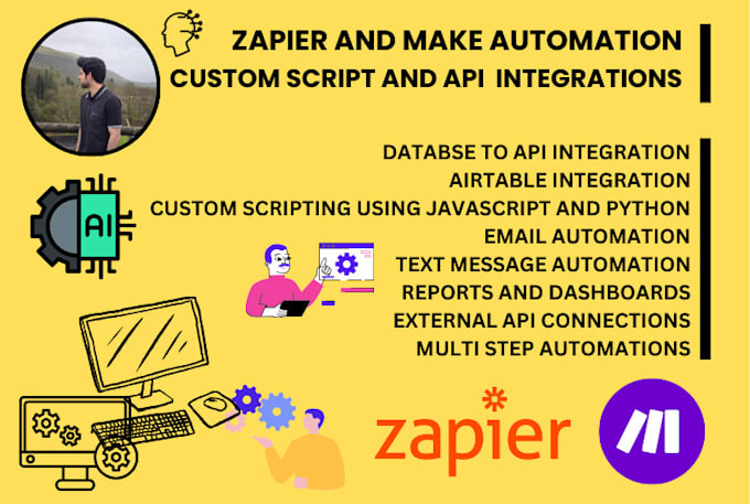 Set up zapier and make automations with custom scripting capabilities ... Set up zapier and make automations with custom scripting capabilities ...