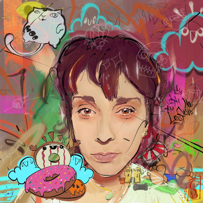 Design and hand draw a custom illustrated character by Silohasart | Fiverr