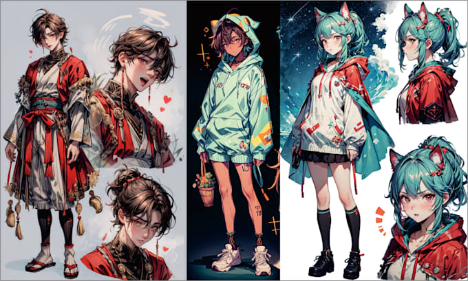 Create an amazing 2d character design using ai by Panji_ns | Fiverr