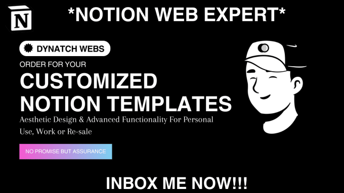 Build Custom Aesthetic Expert Notion Templates Workspace Dashboard