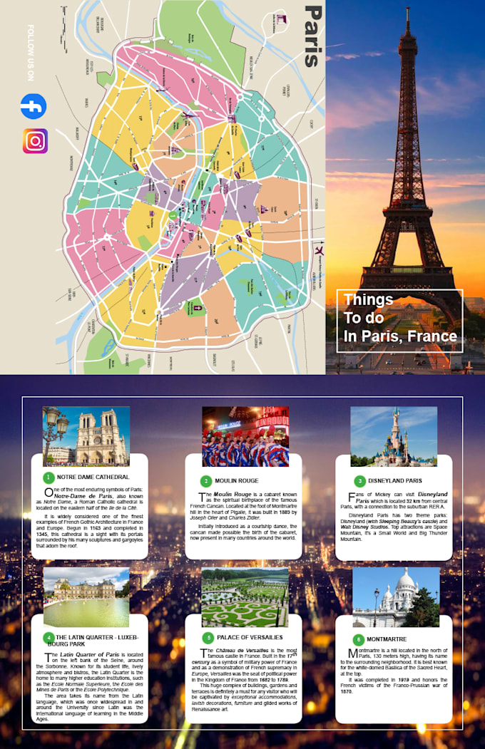 Do a travel brochure for city maps by Patcreativesad | Fiverr