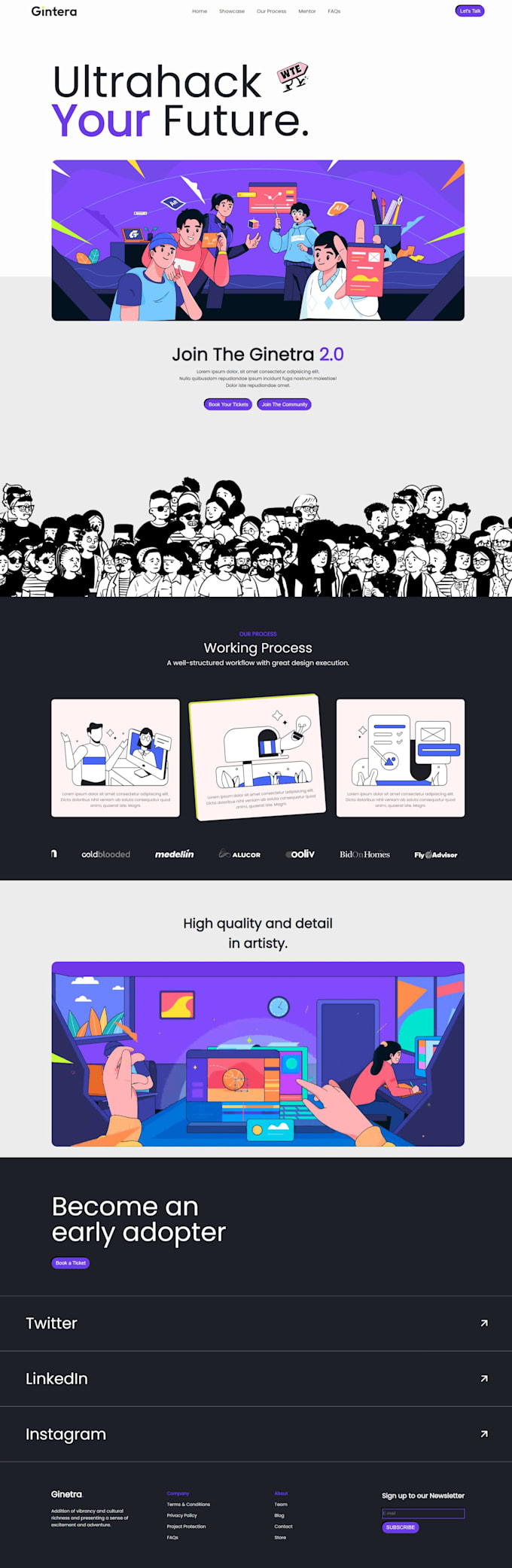 Develop a responsive website with html5 , css3 , js and gsap by ...