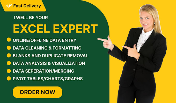 Clean Organize Merge And Format Excel And Csv Data By Areej142p Fiverr