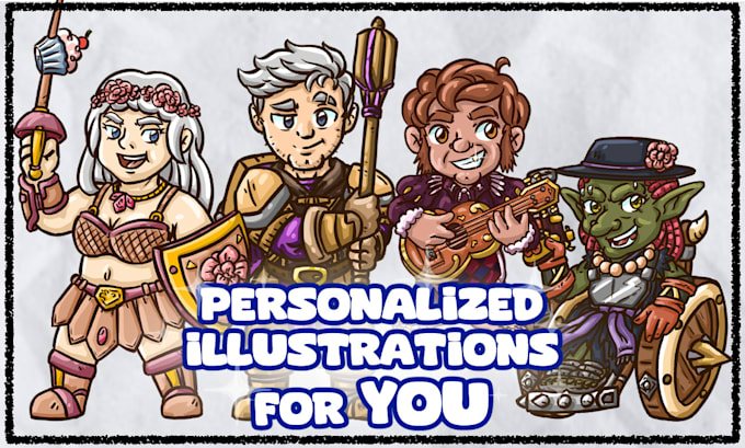 Make a custom character design for you by Saulodanielarts | Fiverr