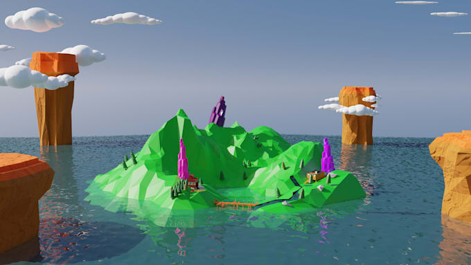 Create 3d environments and levels for your games by Caglayangok | Fiverr