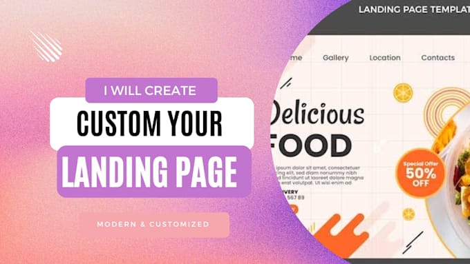 Create a custom landing page by Shafique742 | Fiverr