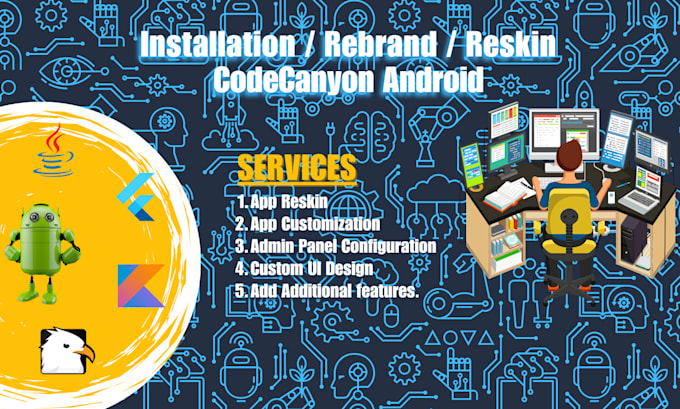 Reskin and customize codecanyon android apps by Mahfuz_ahmed1 | Fiverr