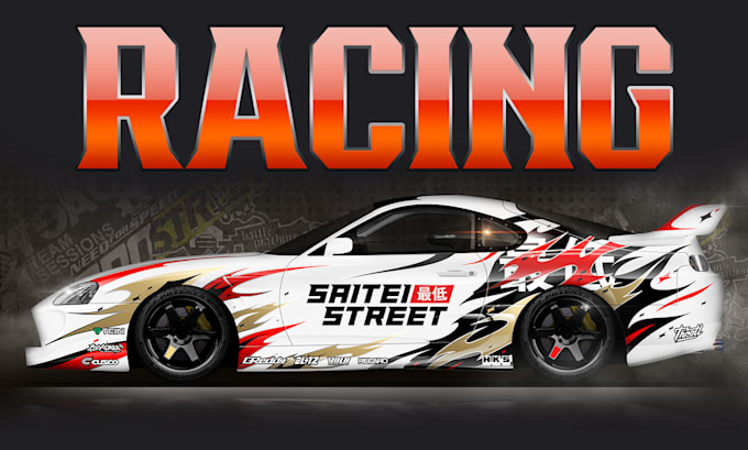 Do racing car wrap, livery racing wrap, vehicle wrap racing wrap, car ...