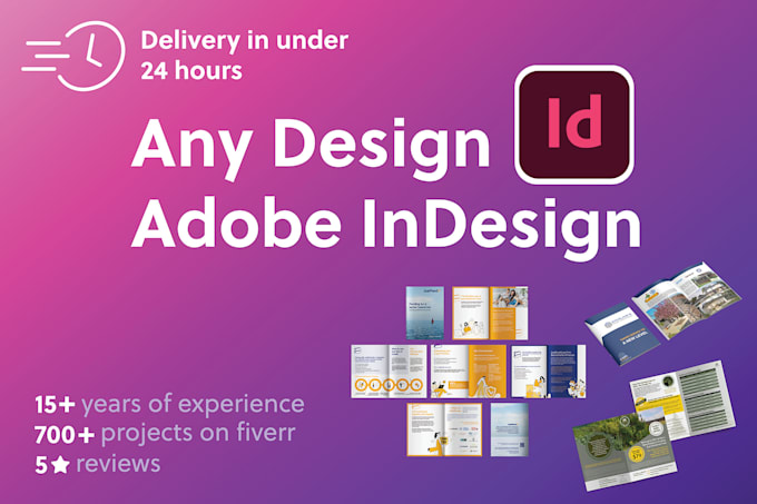 Design any work in adobe indesign by Designstudioau | Fiverr