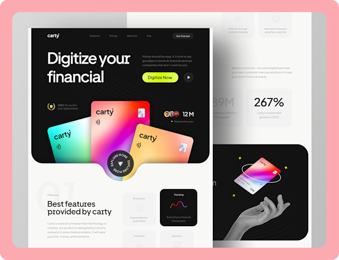 Design a modern web and app ui design using figma by Olu_pixels | Fiverr