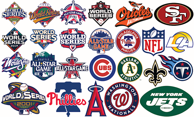 Design custom nba, world series, mlb, all star and parody logo for your ...