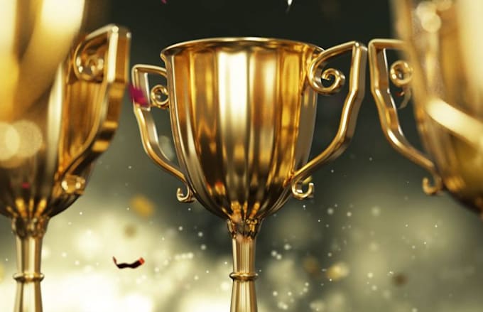 Design 3d glass cup, render 3d trophy cup model, 3d cup animation by ...