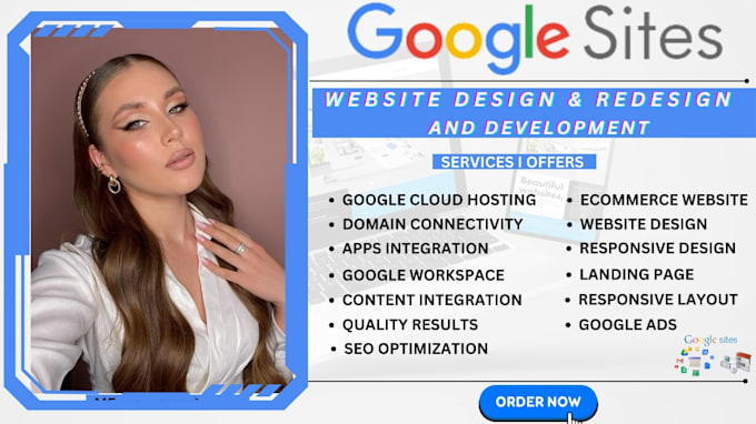 Design google site website design and redesign landing page and seo ...