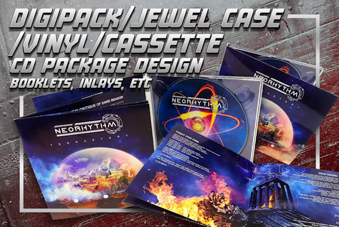 Design your cd, cassette, vinyl packaging merch by Aleh_z | Fiverr