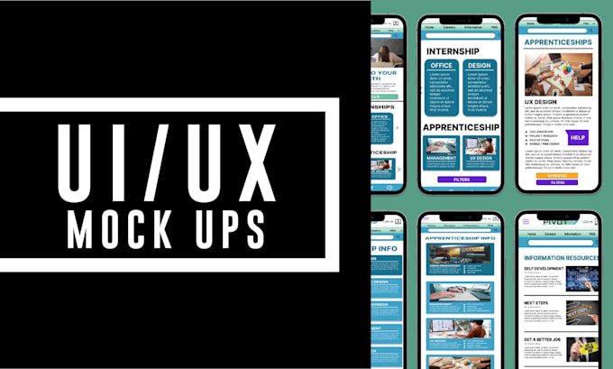 Create a ux design mock ups by Dwightpittsii | Fiverr