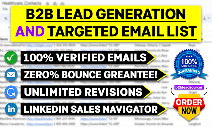 Highly targeted b2b lead generation and lead list building by ...