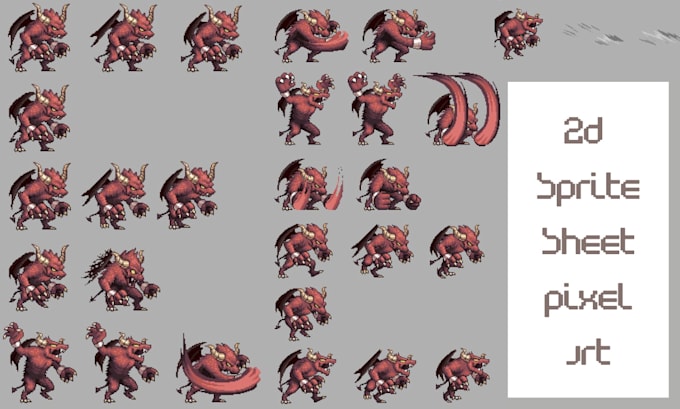 Do 2d sprite character, 2d game character, pixel sprite sheet, 2d ...