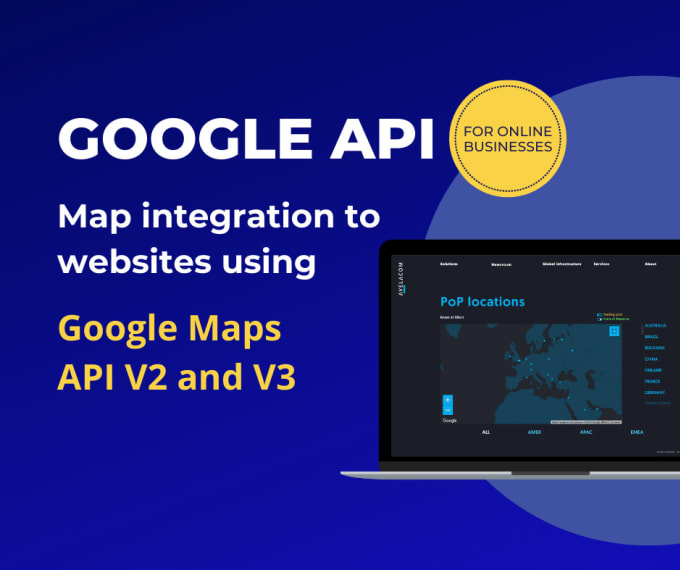 Integrate maps into the website using google maps api by Gliverateam ...