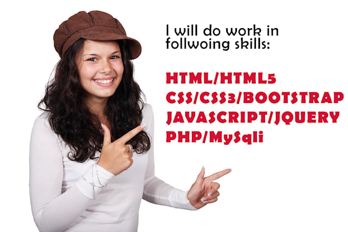 Write html,html5,css,css3,bootstrap, js,jquery code for you by ...
