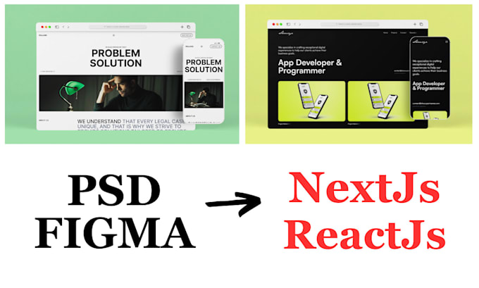 Convert your figma, psd to nextjs or reactjs pixel perfect by ...