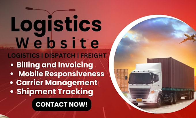 Design logistics website, dispatch website, freight website and ...