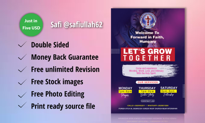 Design flyer, pamphlet, leaflet, handout, post card, rack card and ...