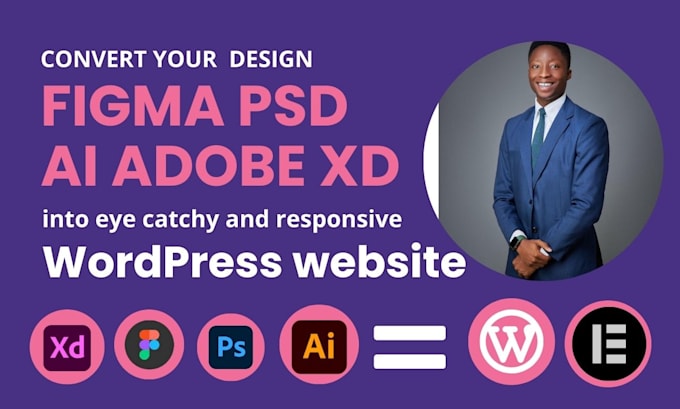 Convert figma psd adobe xd design to wordpress using elementor or elementor pro by Wilson1101 ...