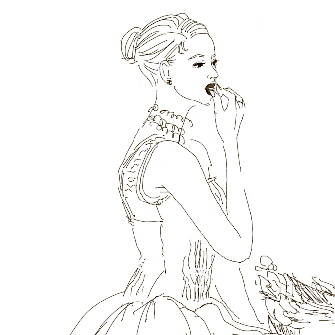 Draw a chic girl for you by Rawrichraw | Fiverr