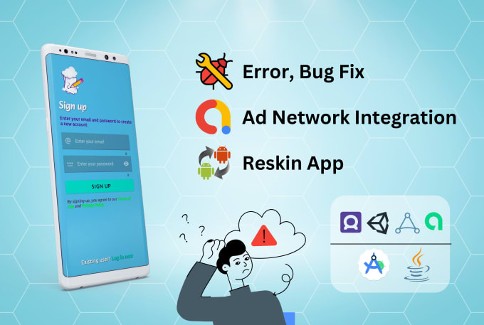 Fix bugs and errors, integrate ads, and reskin android apps by Sabbir ... Fix bugs and errors, integrate ads, and reskin android apps by Sabbir ...