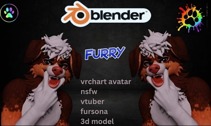 Create 3d model, vrchat avatar, furry avatar, fursona , vtuber by ...