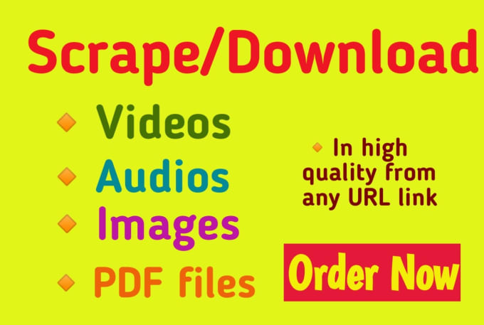 Scrape the downloadable videos audio images from any website by ... Scrape the downloadable videos audio images from any website by ...