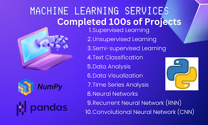 Do machine and deep learning projects in python by Fizzaag | Fiverr