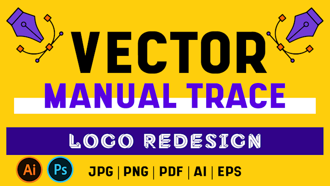 Edit logo, redraw, redesign, vectorize, modify, convert to vector file ...