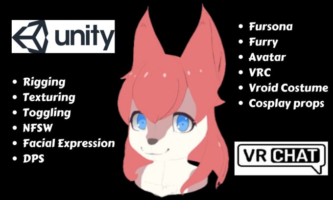 Create and edit custom furry and realistic vrchat avatars by Perfect_vrchat | Fiverr