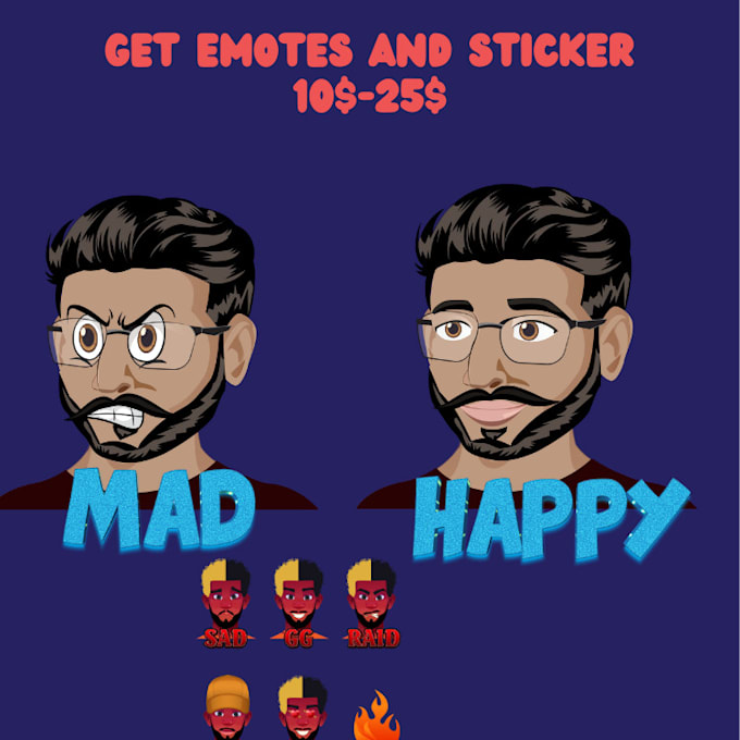 Do custom telegram sticker,furry style,twitch emotes or emotes by ...