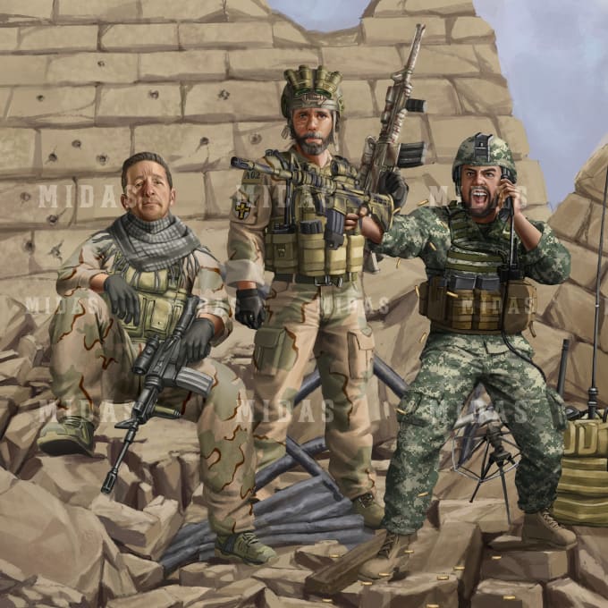 Create military character designs based on your concept ideas by ...