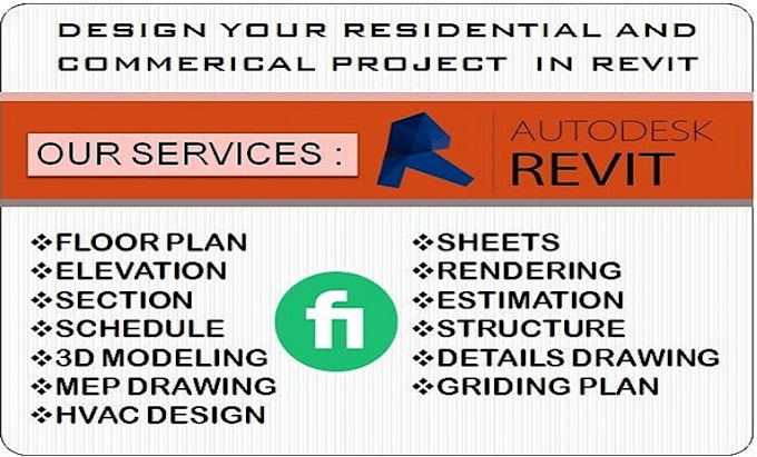 Design your complete project in revit by Murtza1 | Fiverr
