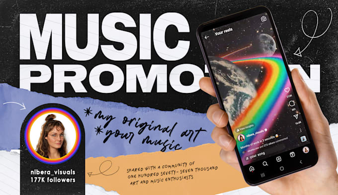 Promote your electronic, ambient or synthwave music on my 180k ...