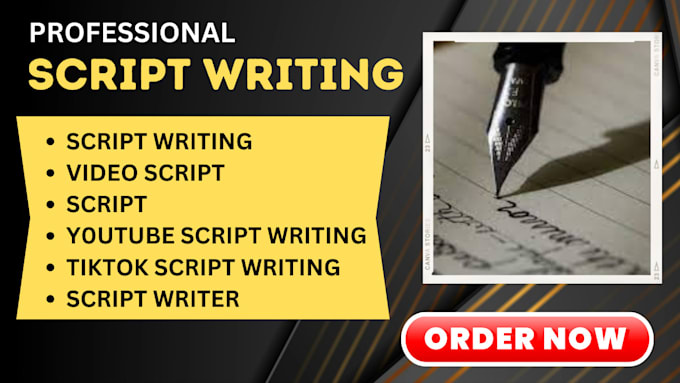 Script write, video script, youtube script writing, script and tiktok ... Script write, video script, youtube script writing, script and tiktok ...