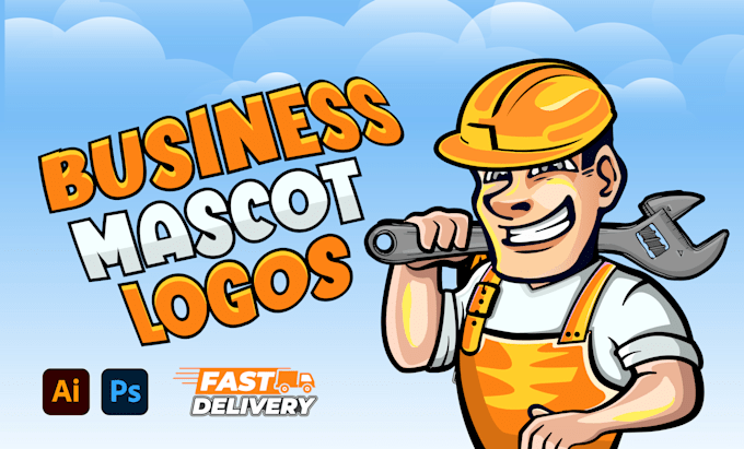 Design eye catchy cartoon character, mascot logo, for company and ...