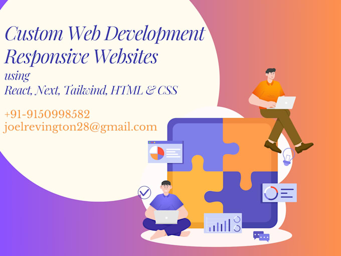 Be your frontend web developer using react, next and tailwind css, mongodb by Joel_revington ...