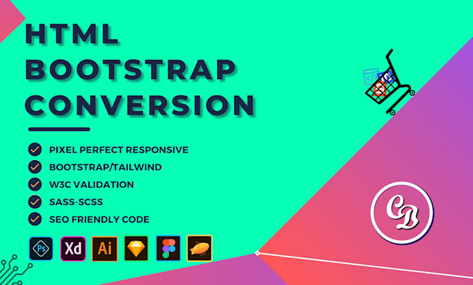 Convert Psd To Html Figma To Html Ai Sketch Xd To Html Responsive Bootstrap 5 By Codebazar Fiverr 